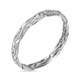 geflochtenes Ring aus Silber